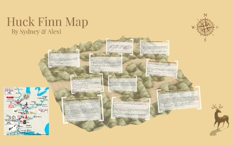 Huck Finn Map by on Prezi