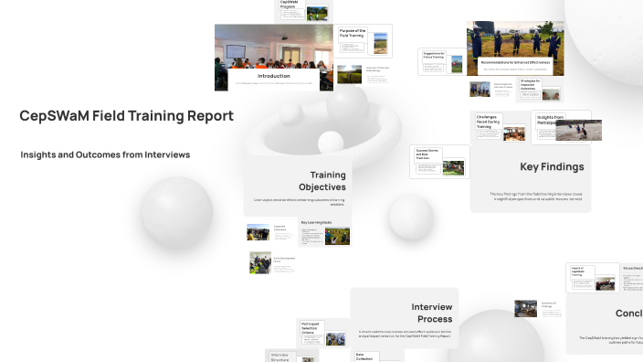 CepSWaM Field Training Report by Brad M on Prezi