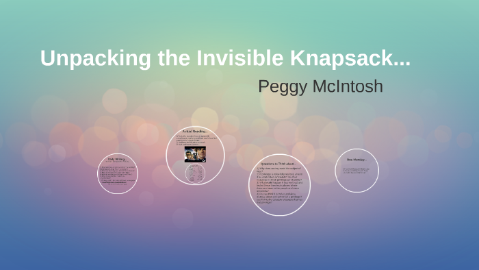 Unpacking the Invisible Knapsack... by Krupal Amin on Prezi