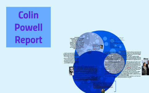 Colin Powell Report by Caitlin Houting on Prezi