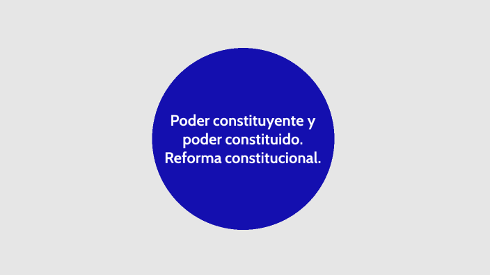 Poder constituyente y poderes constituidos by AldaJurca on Prezi