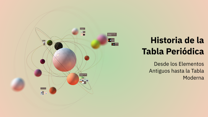 Historia de la Tabla Periódica by Nancy Bernardo on Prezi