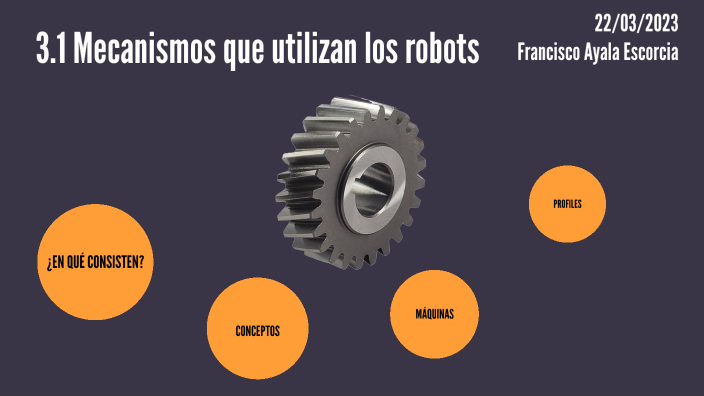 3.1 Mecanismos que utilizan los robots by FRANCISCO AYALA ESCORCIA on Prezi