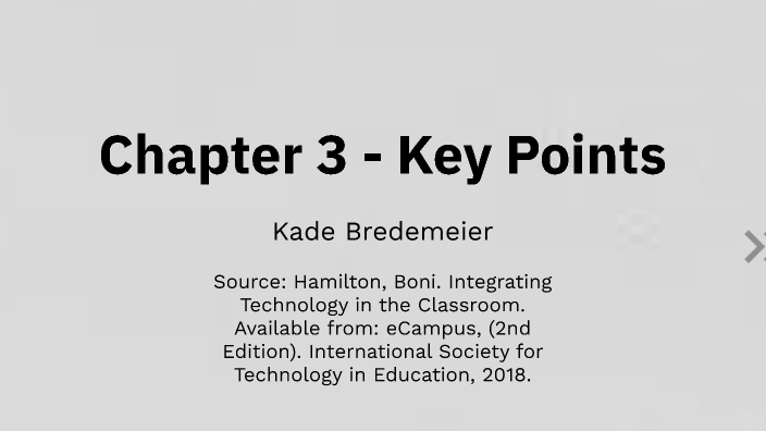 Chapter 3 - Key Points by Kade Bredemeier on Prezi