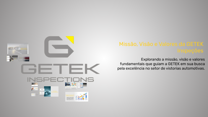 Missão, Visão e Valores da GETEK Inspections by MARIANA MAESTRELLO ...