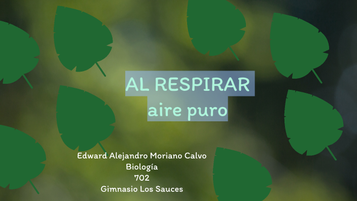 AL RESPIRAR aire puro by Paola Calvo on Prezi