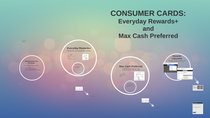 Credit Cards: Rewards+ and Max Cash Preferred by Jessica Lewis on Prezi