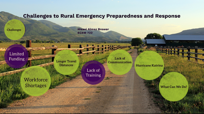 Challenges to Rural Emergency Preparedness and Response by Hisani ...