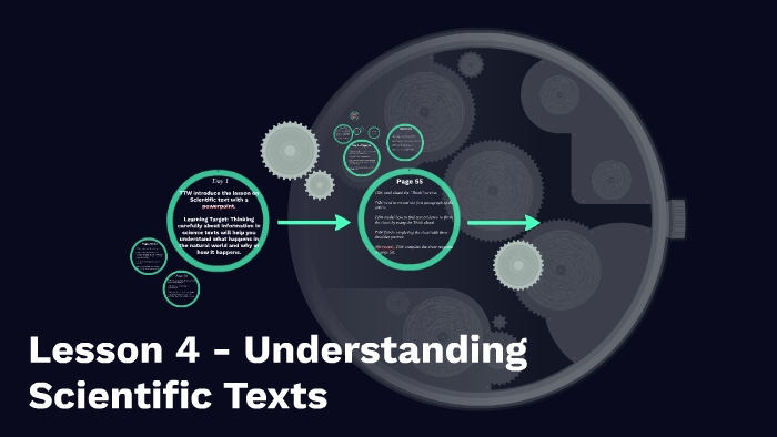 Lesson 4 - Understanding Scientific Texts by jennifer graham on Prezi