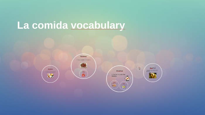 La comida vocabulary by Lizette Andrade on Prezi