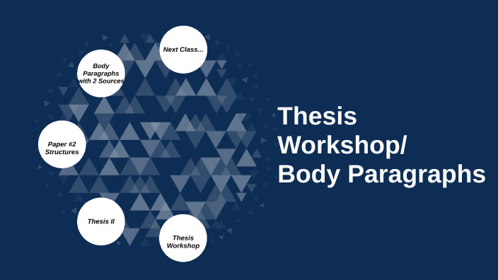 Thesis Workshop/Body Paragraphs by Margot Connolly on Prezi