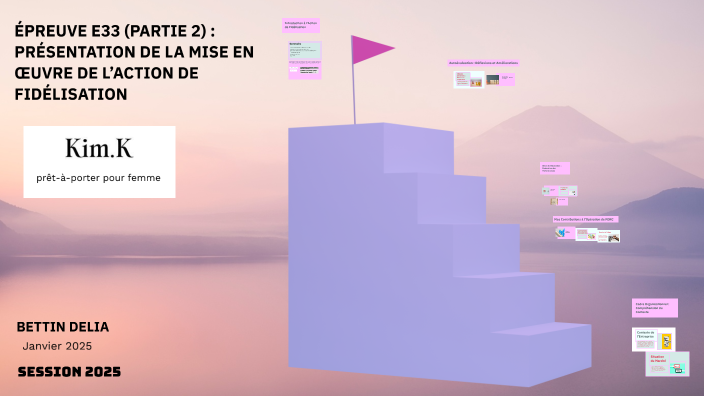 ÉPREUVE E33 (PARTIE 2) : PRÉSENTATION DE LA MISE EN ŒUVRE DE L’ACTION DE FIDÉLISATION by Delia ...