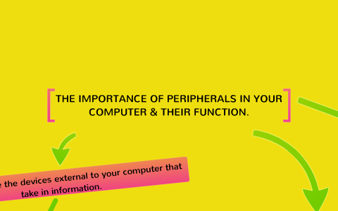 Importance of peripherals in your computer & their function by Khawla ...