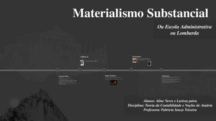 Materialismo Substancial by LARISSA MOURA on Prezi
