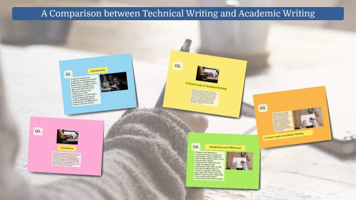A Comparison between Technical Writing and Academic Writing by Hazel De ...