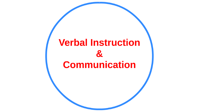 Verbal Instruction & Communication by Mark Romanowski on Prezi