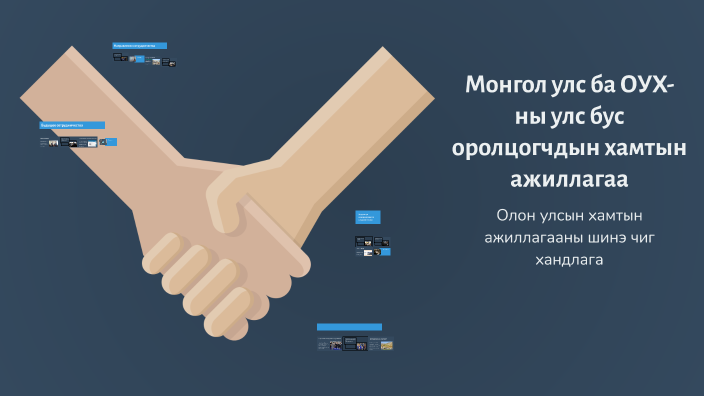 Монгол улс ба ОУХ-ны улс бус оролцогчдын хамтын ажиллагаа by Anujin Erdenebat on Prezi