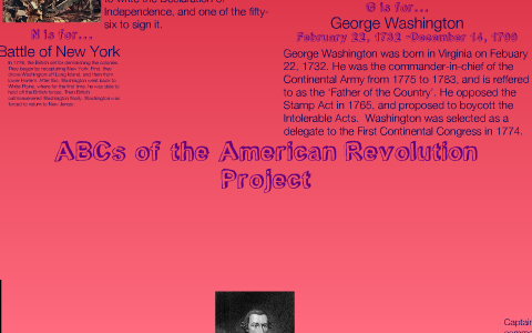 ABCs of The American Revolution Project by Alyssa Lavender on Prezi