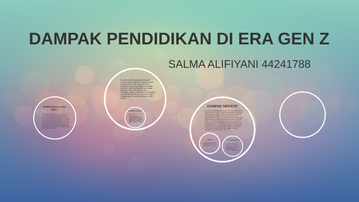 DAMPAK PENDIDIKAN DI ERA GEN Z by salma alifiyani on Prezi