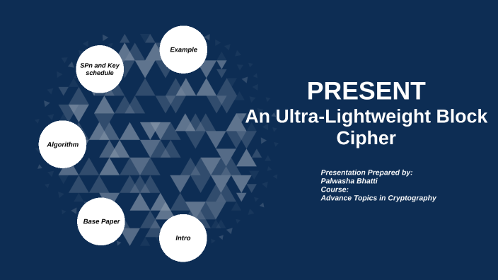 PRESENT-Block Cipher by Palwasha Bhatti on Prezi