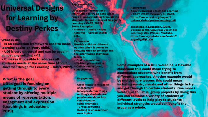 Universal Designs for Learning by Destiny Perkes on Prezi