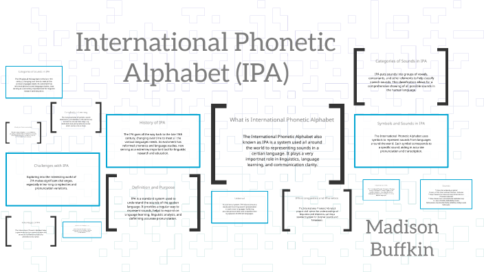 International Phonetic Alphabet (IPA) by Madison Buffkin on Prezi