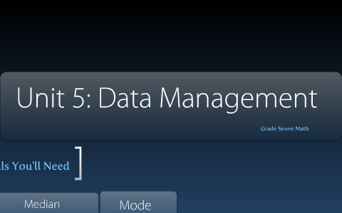 Unit 5: Data Management by Data Management on Prezi