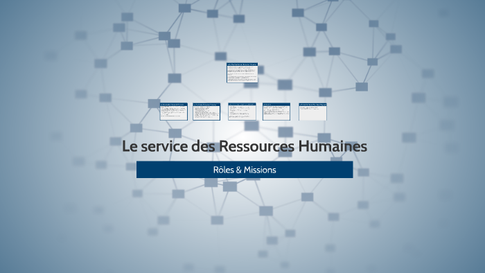 Le service des Ressources Humaines by Gabrielle Liège on Prezi