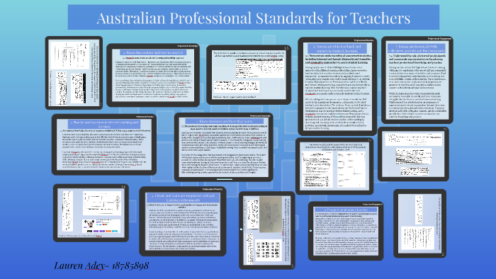 Australian Professional Standards for Teachers by Lauren Adey on Prezi
