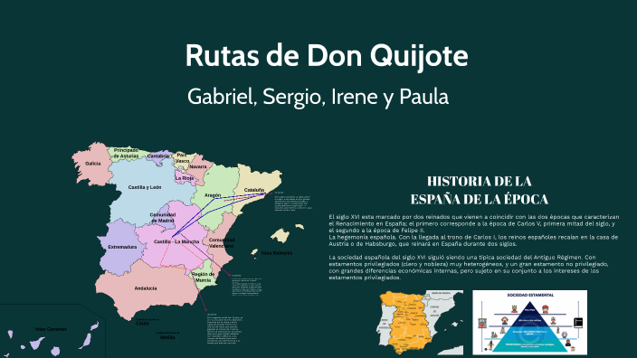 Rutas de Don Quijote por España by Gabriel Sevilla on Prezi