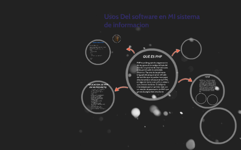 Usos Del software en un sistema de informacion by alejandro gonzalez on ...