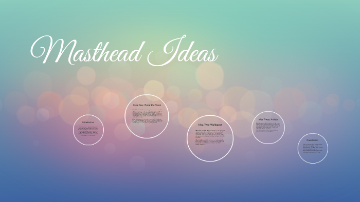 Masthead Ideas by Olivia Jayne Wallace on Prezi