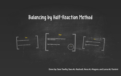 Balancing by Half-Reaction Method by lama tamimi on Prezi