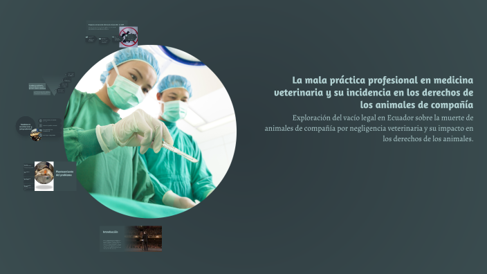 La mala práctica profesional en medicina veterinaria y su incidencia en ...