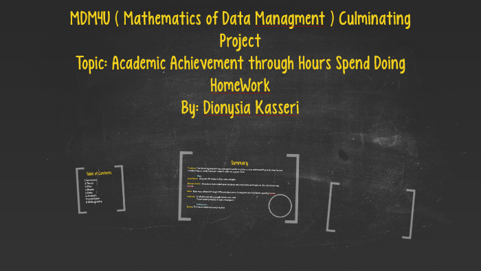 MDM4U ( Mathematics of Data Managment ) Culminating Project by dionysia ...