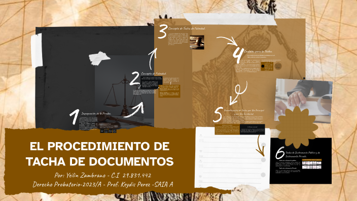 EL PROCEDIMIENTO DE TACHA DE DOCUMENTOS by Yeilin Zambrano on Prezi