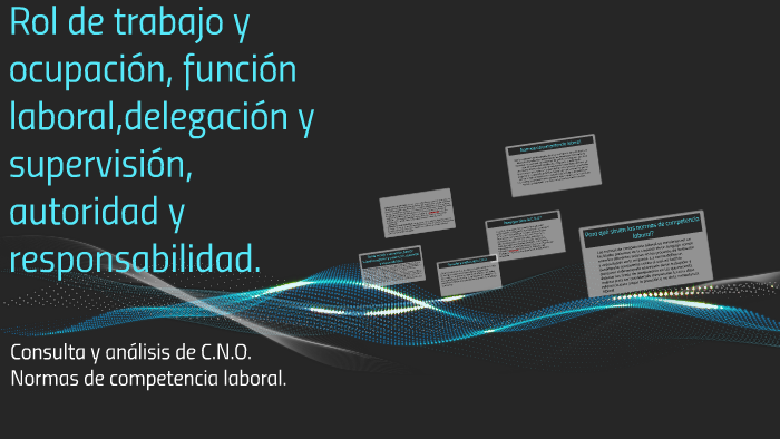 Rol de trabajo y ocupación, funcion laboral,delegación y sup by Laura ...