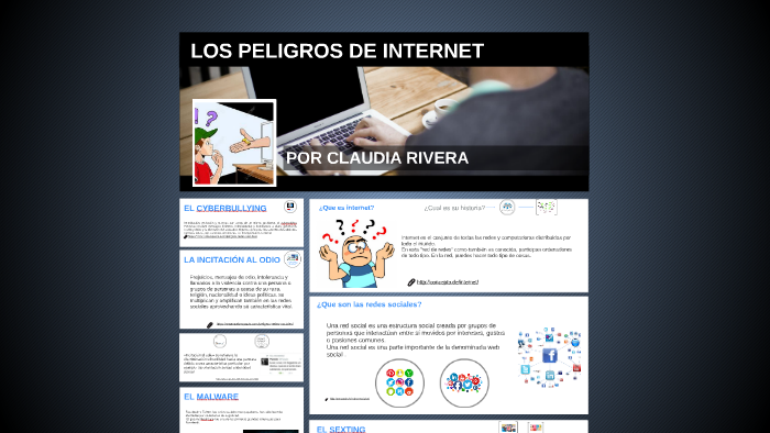 LOS PELIGROS DE INTERNET by claudia riverarodrriguez on Prezi