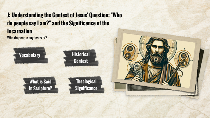 J: Understanding the Context of Jesus' Question: "Who do people say I ...