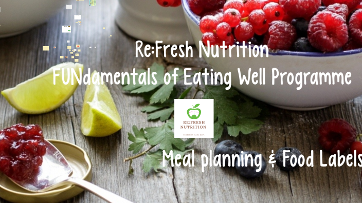 FUNdamentals - Week 2 Meal planning & Food Labels by michael mullin on ...