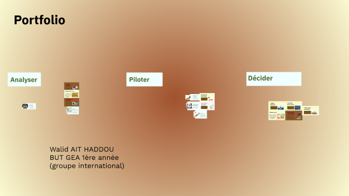 Portfolio d'Étudiant en Finance by Walid AIT HADDOU on Prezi