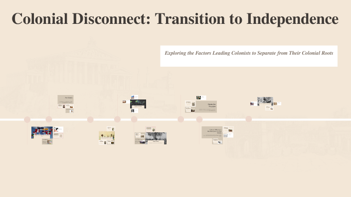 Colonial Disconnect: Transition to Independence by Collective Creative ...