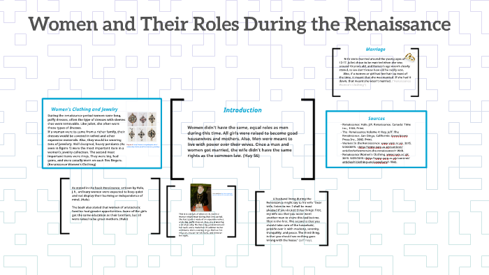 Women and Their Roles During the Renaissance by Andrea Peterson on Prezi