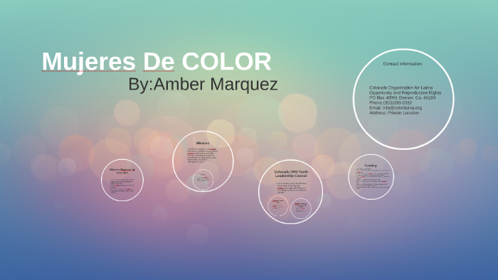 Mujeres De COLOR by Amber Marquez on Prezi