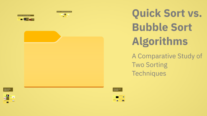 Quick Sort vs. Bubble Sort Algorithms by iulius dfghjkhgfds on Prezi