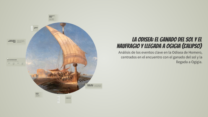 LA ODISEA: El ganado del sol y el naufragio y llegada a Ogigia (Calipso ...