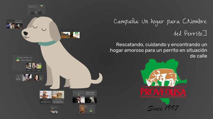 Campaña: Un hogar para [Nombre del Perrito] by Manuel Mier on Prezi