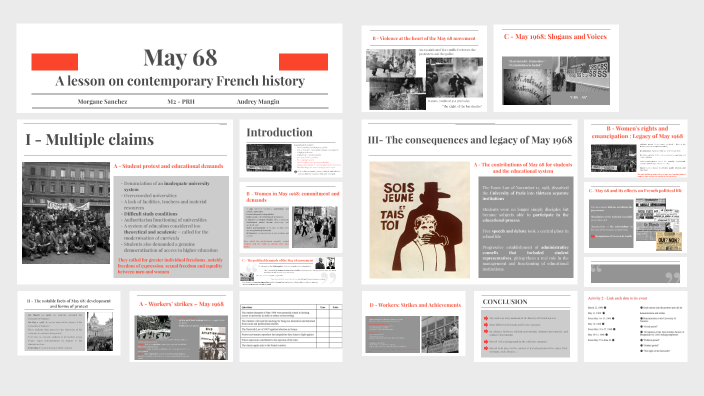 Anglais S2 - Mai 68 by Morgane Sanchez on Prezi