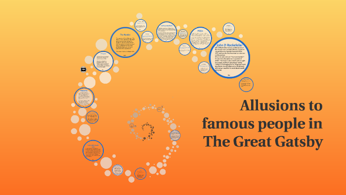 Allusions to famous people in The Great Gatsby by Kat Odak on Prezi