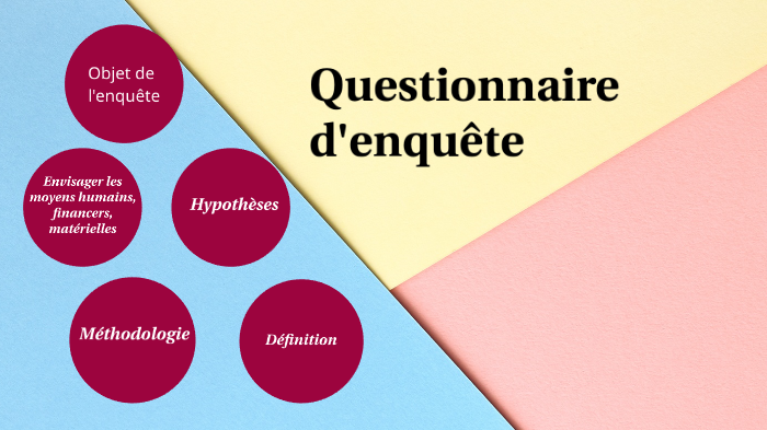 Questionnaire d'enquête by Vanessa Le Roux--Sylvestre on Prezi
